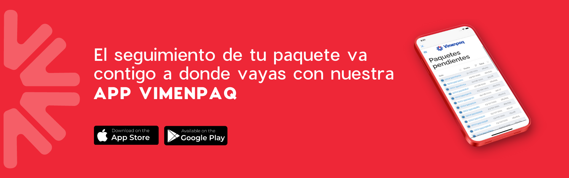 Vimenpaq - Transporte de paquetería, carga y correspondencia.